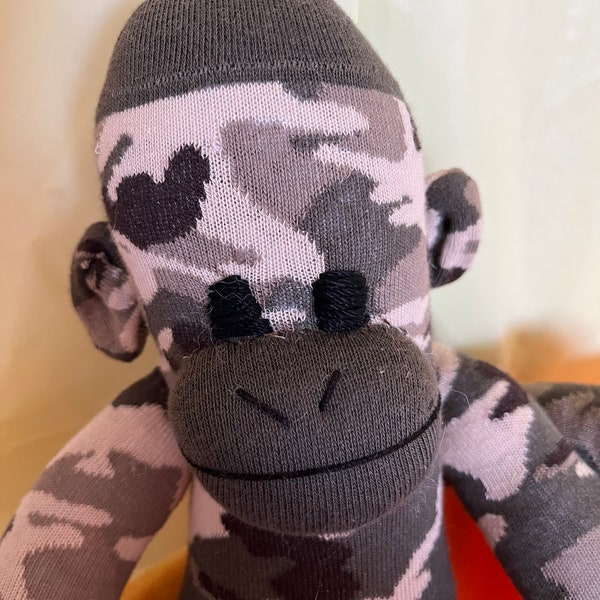 Camo Sock Monkey - Etsy