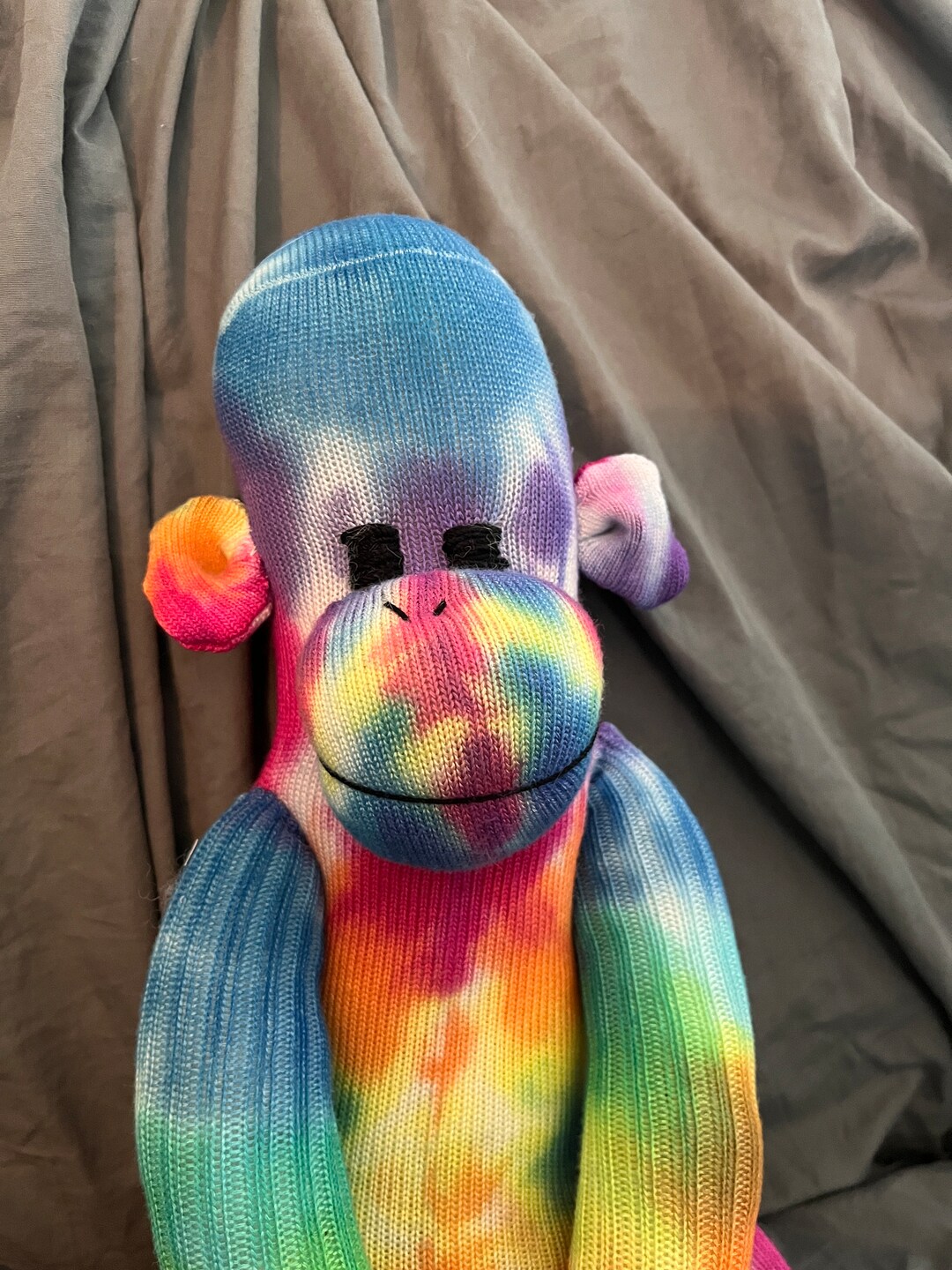 Tie Dye Sock Monkey Made From Bamboo Socks SOFT - Etsy
