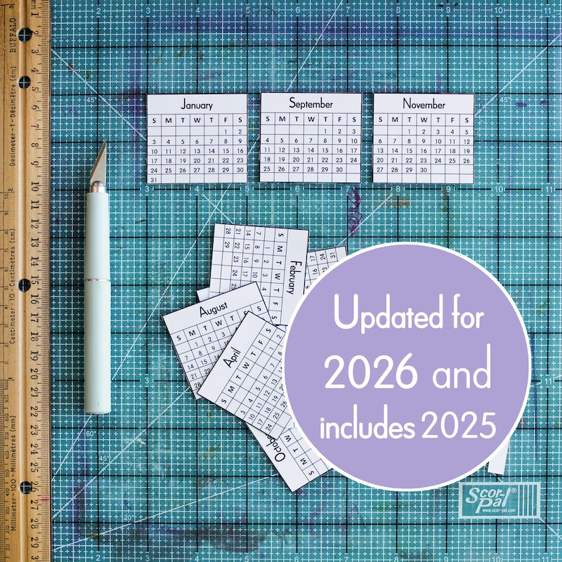 2025 2026 Pocket Calendar - Etsy