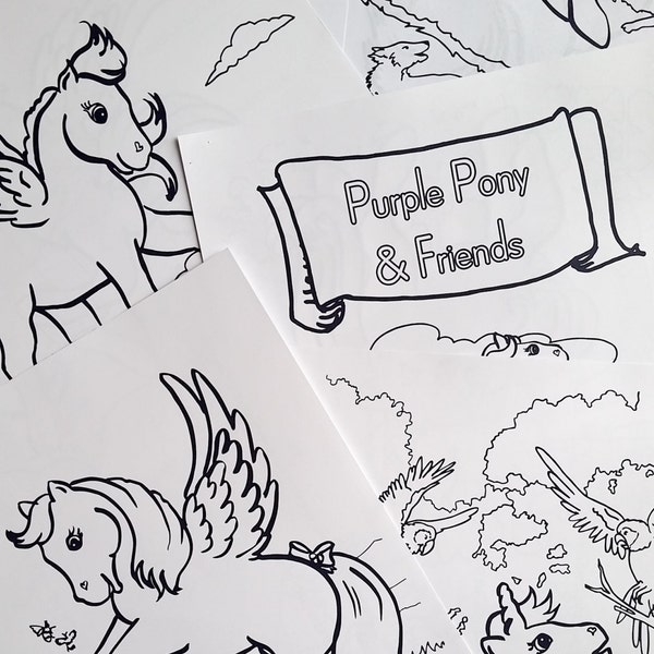 My Little Pony Printable Coloring - Etsy