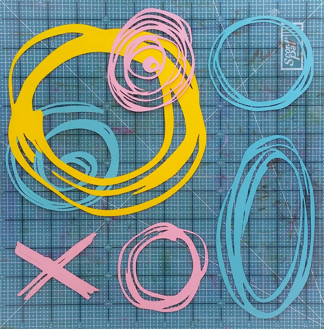 Scribbles SVG Digital Die Cut Doodle SVG Cutting File & Clip - Etsy