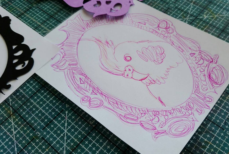 Ornate Frame Oval Cutting File Template for Scrapbooking - Etsy