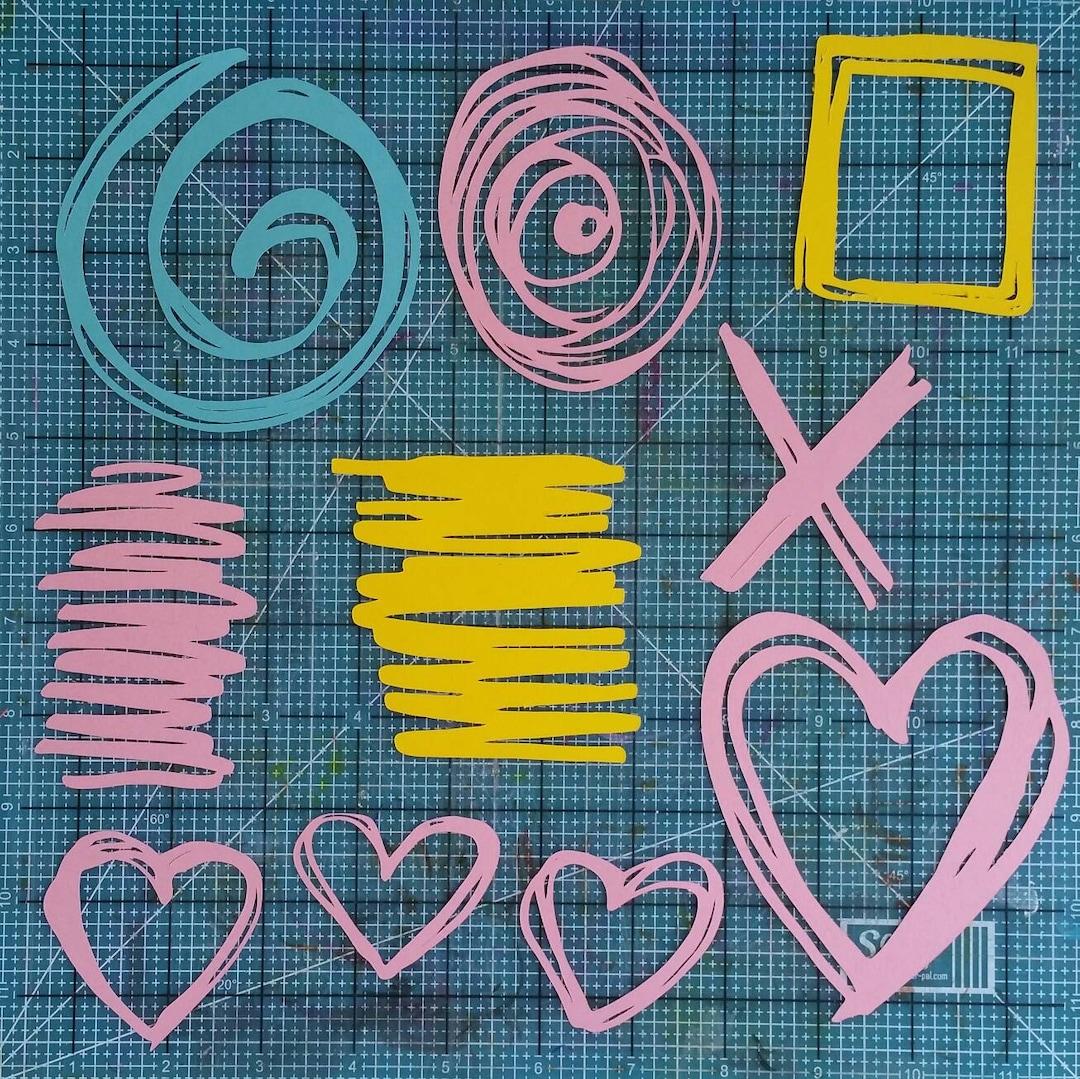 Scribbles SVG Digital Die Cut, Doodle SVG Cutting File & Clip Art ...