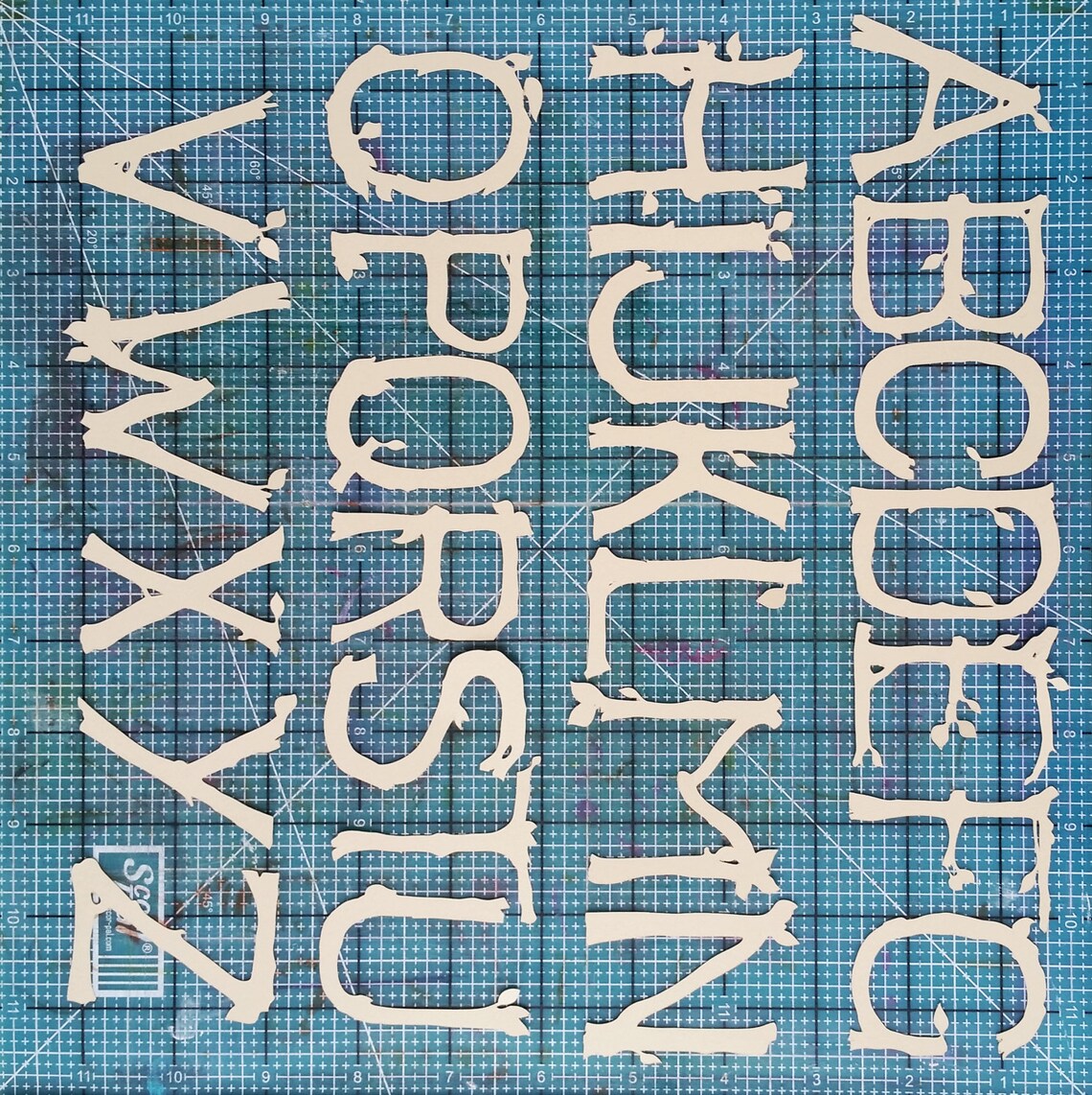 Branches Alphabet Nature Branches Woodland ABC SVG Cutting | Etsy