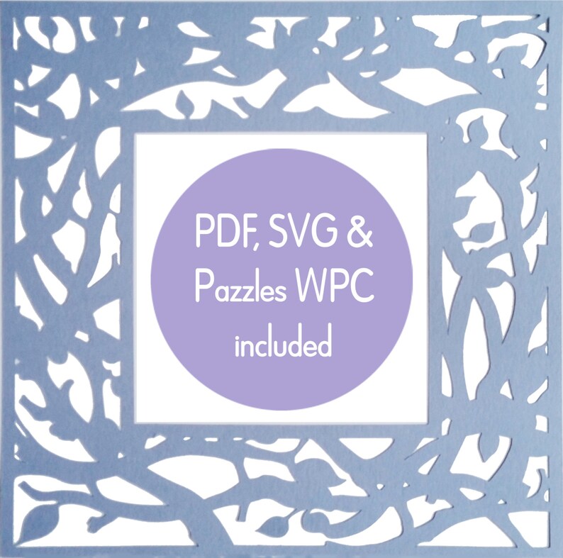 Tree Branch Square Frame Nature Border Woodland SVG Cutting - Etsy