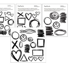 Scribbles SVG Digital Die Cut, Doodle SVG Cutting File & Clip Art ...