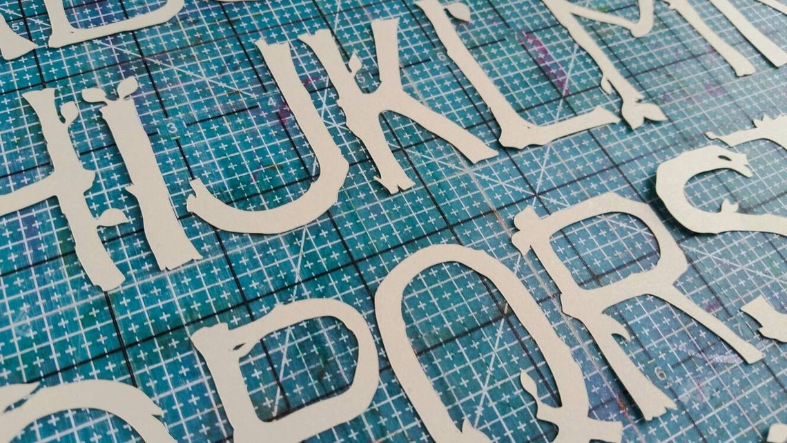 Branches Alphabet Nature Branches Woodland ABC SVG Cutting | Etsy