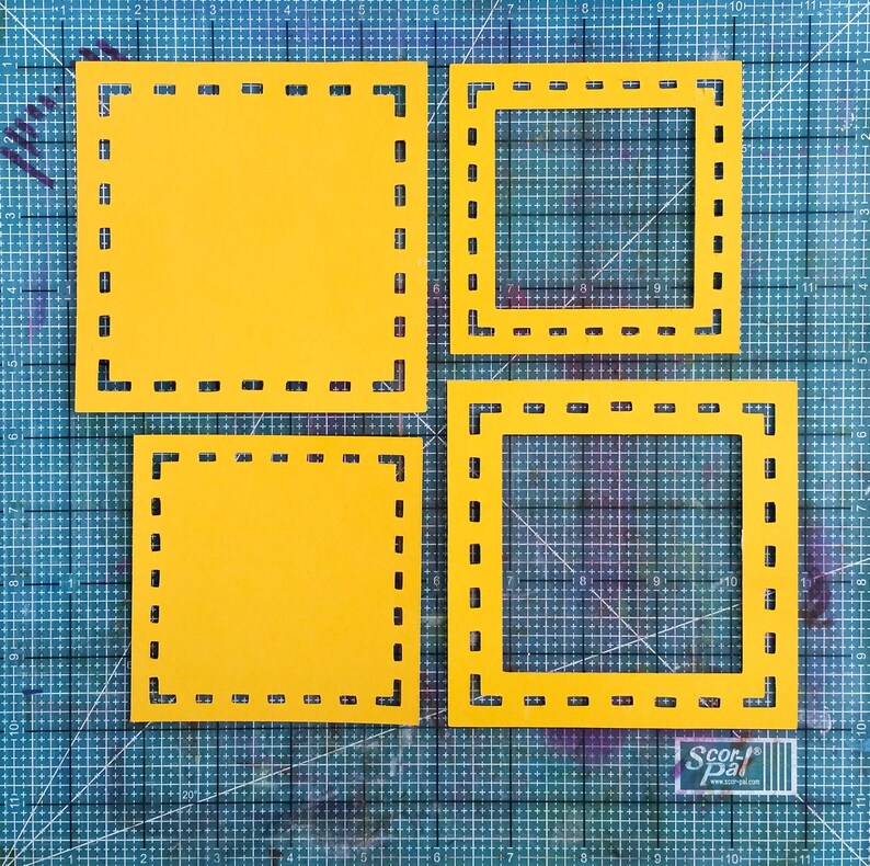 Stitched Shapes, Dotted Lines Scrapbooking Frame, Border Clip Art ...