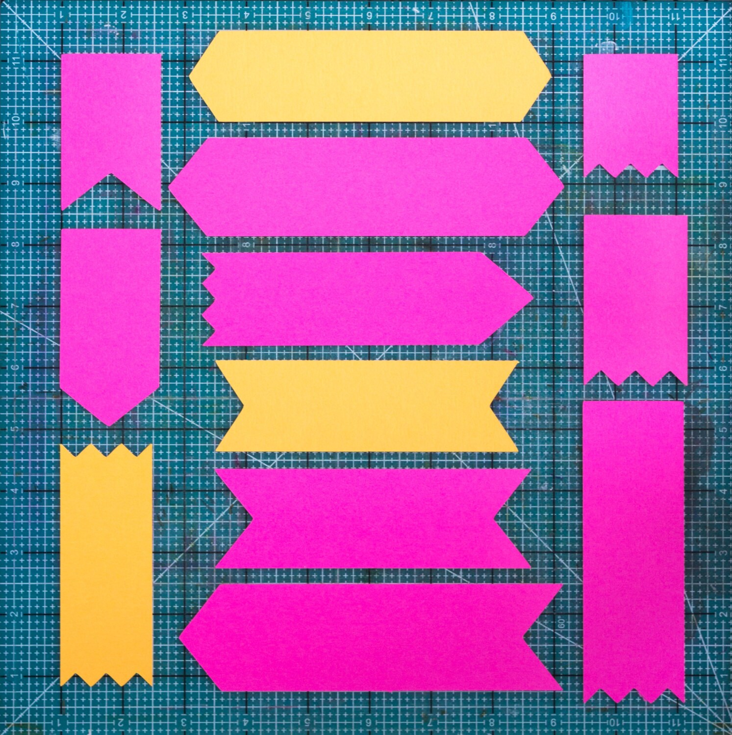 Fun Shapes, Ribbons and Banners SVG Digital Die Cutting File ...