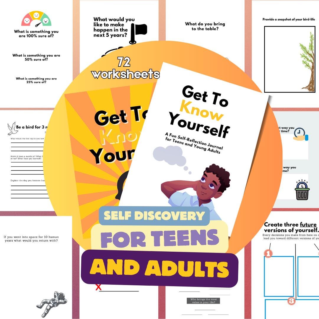 Personal Growth Workbook for Teens & Adults | Enhance Self-awareness ...