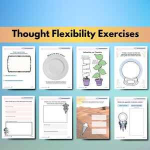 Evidence-based Mental Flexibility & Coping Skills Worksheets Workshop ...