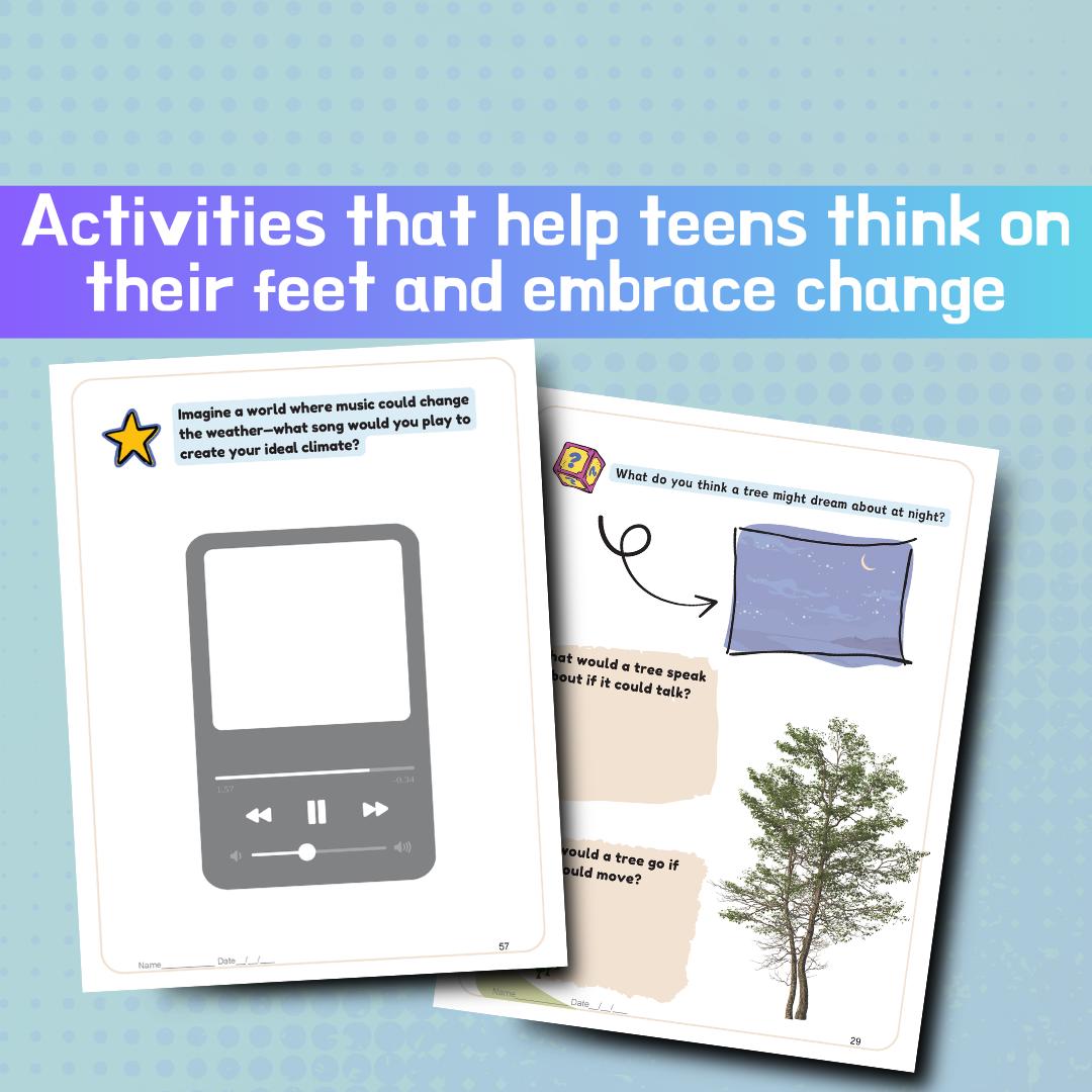 Mental Flexibility Workbook for Teens SEL, Teen Anxiety, Teen Therapy ...