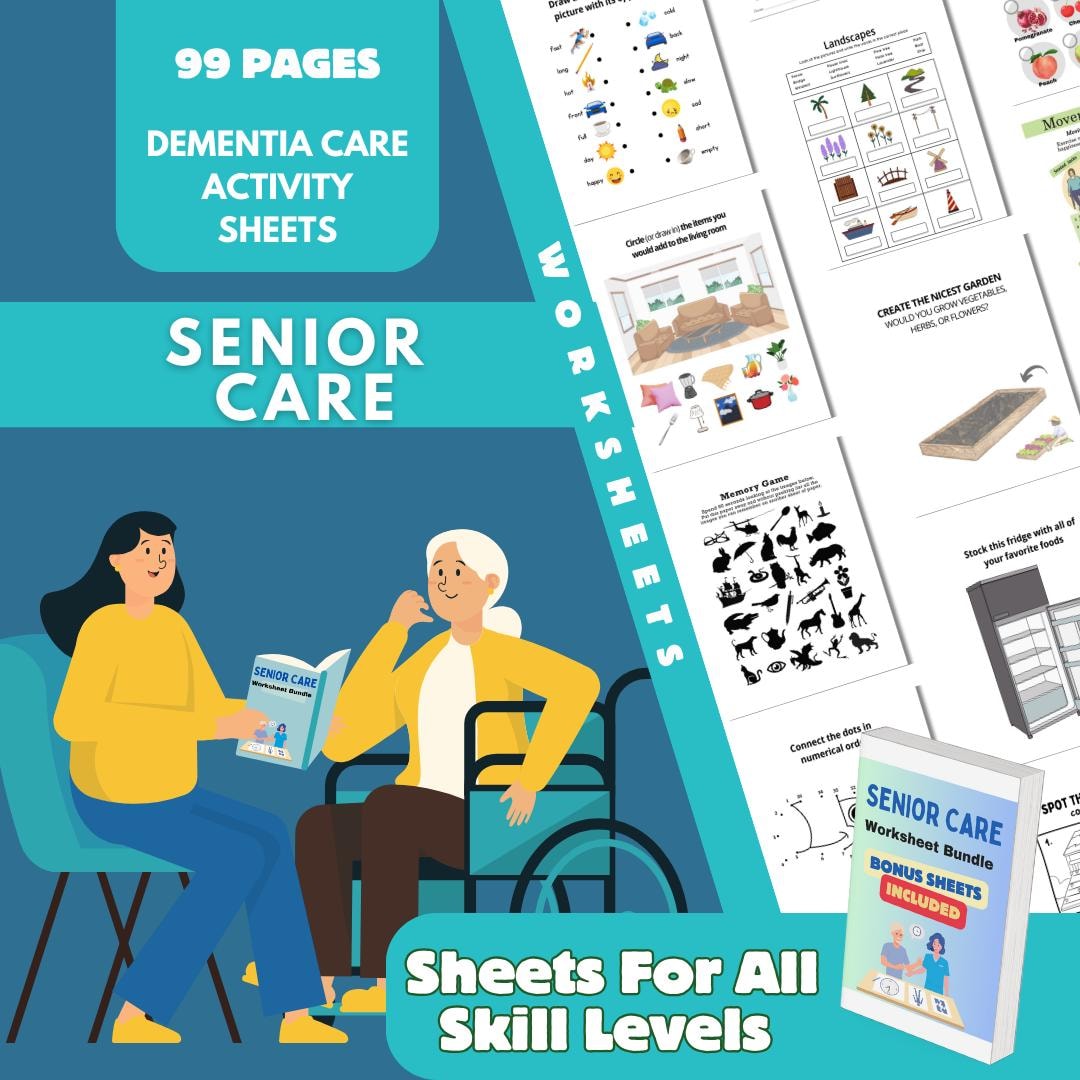 Senior Care | Dementia Activity Worksheets for Seniors | Brain Health ...