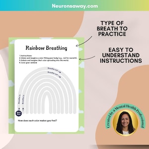 Rainbow Breathing & Coloring for Kids - Mindfulness Activity, Calm Down ...