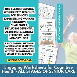 Senior Care | Dementia Activity Worksheets for Seniors | Brain Health ...