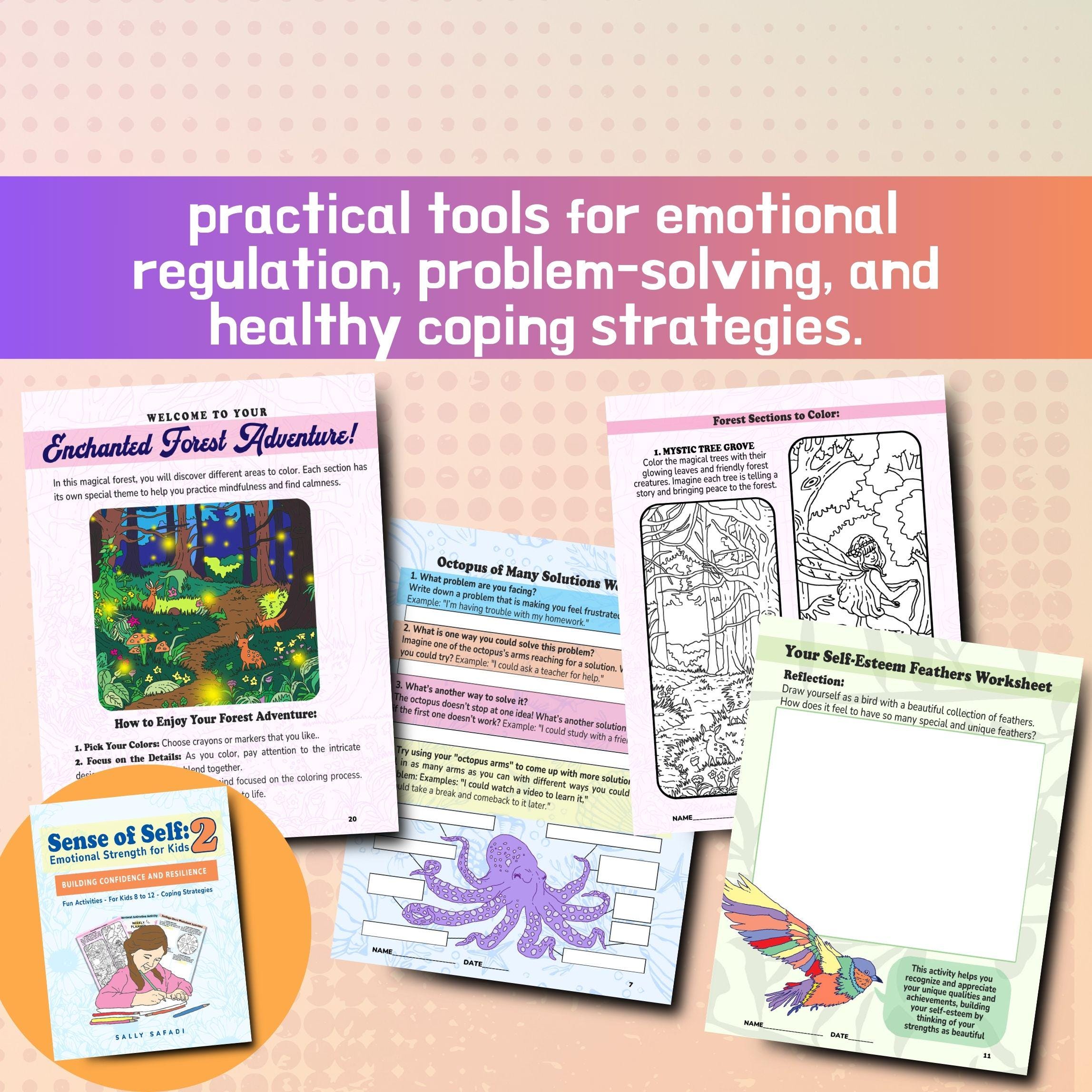 Kids' Emotional Growth Workbook Bundle | Coping Skills & Confidence - Etsy