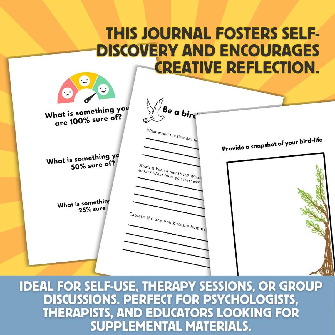 Self-discovery Workbook for Teens & Adults | Improve Emotional ...
