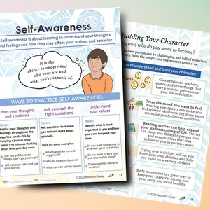 Childrens Counseling Bundle | Therapy Worksheets Anxiety Self ...