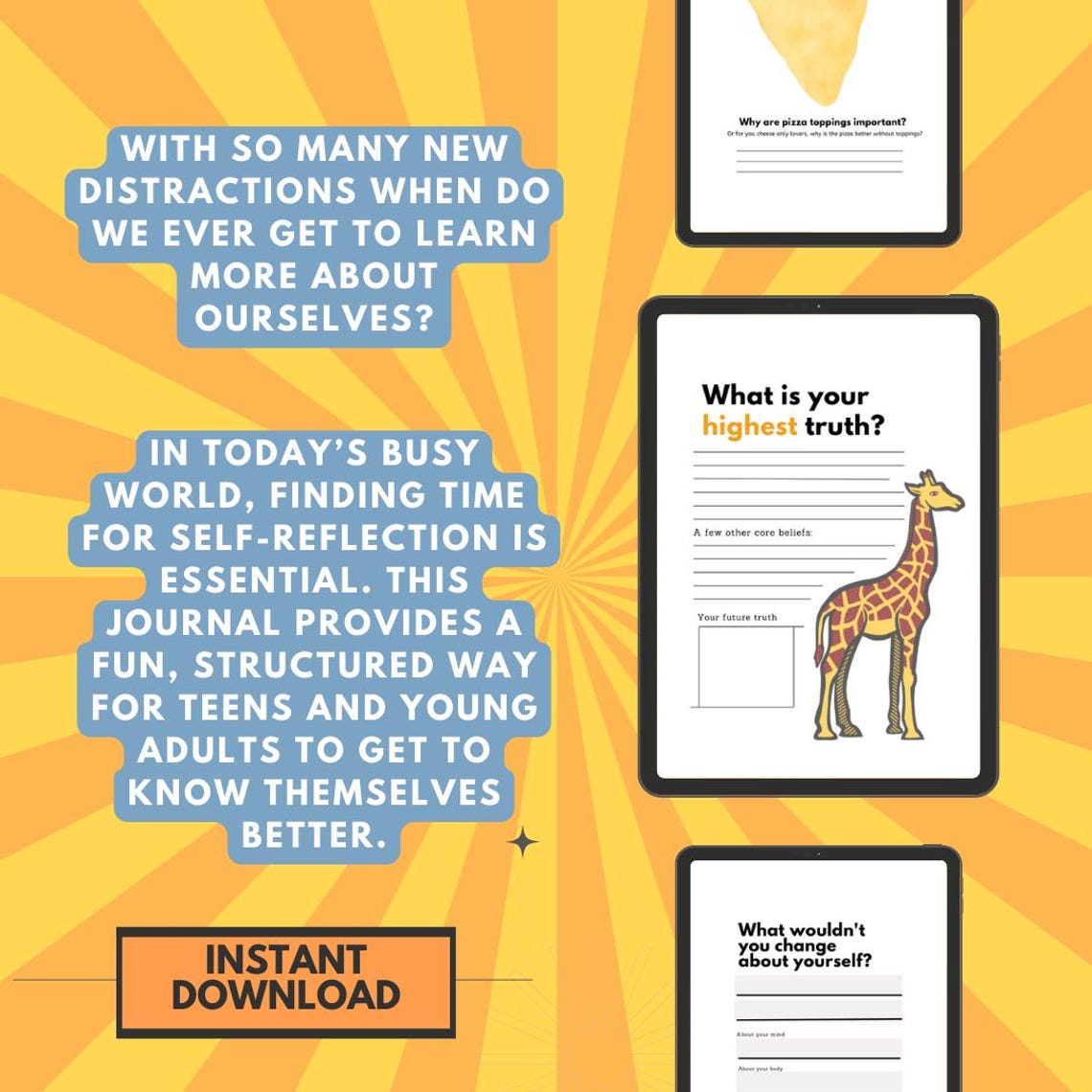 Self-discovery Workbook for Teens & Adults | Improve Emotional ...