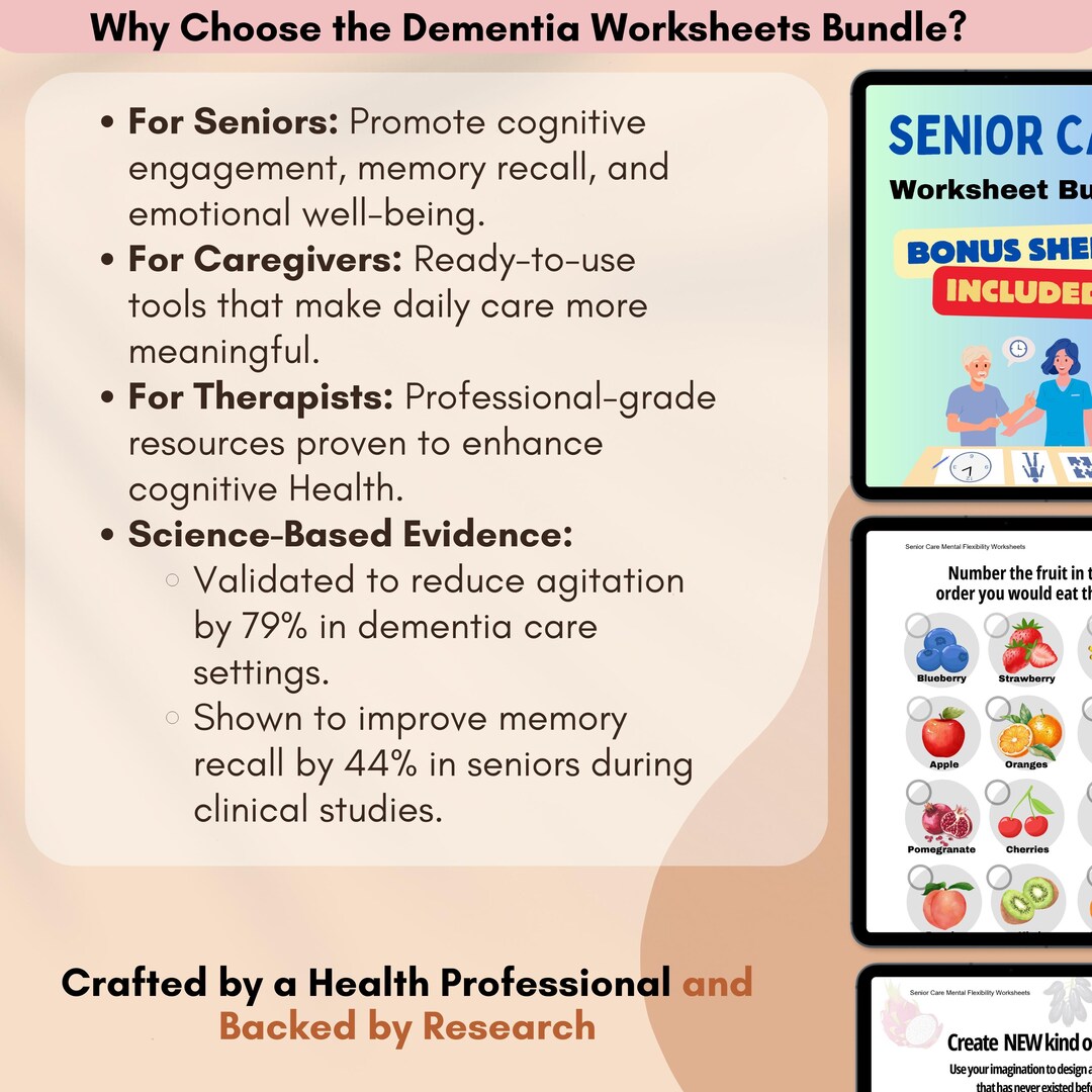 All-in-one Dementia Care Bundle: Montessori Dementia Activities ...