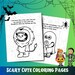 Halloween DBT CBT Coloring Pages, Kids Therapy Printables (digital ...