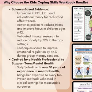 Coping Skills for Kids: DBT for Kids Workbook, Anger Management, Stress ...