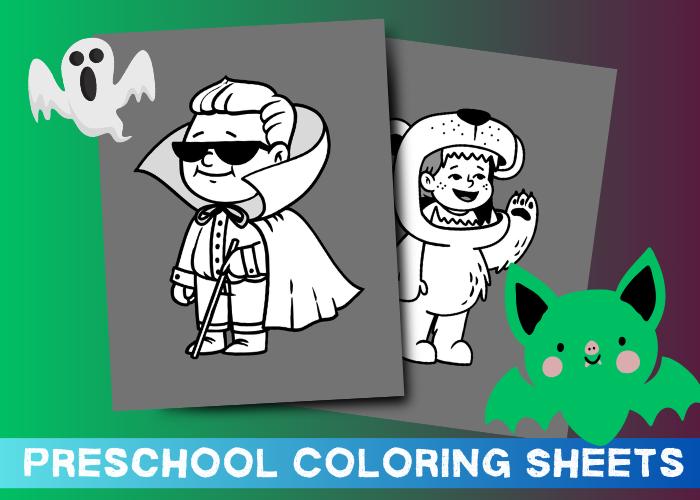 Halloween Toddlers Coloring Sheets Preschool Printable Activities ...