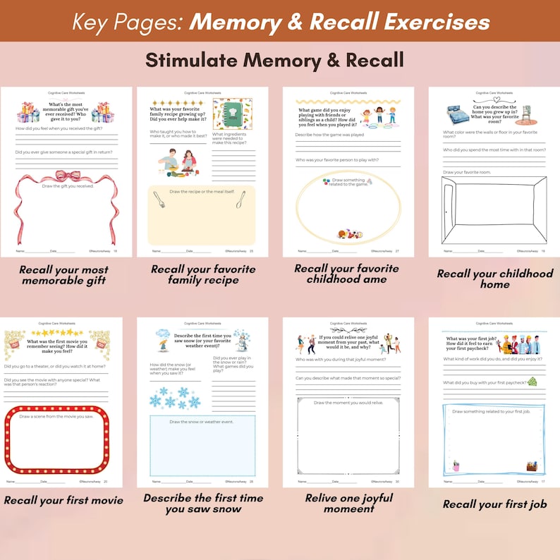 Senior Care Activity Bundle | Dementia, Alzheimer's, Stroke, Enrichment ...