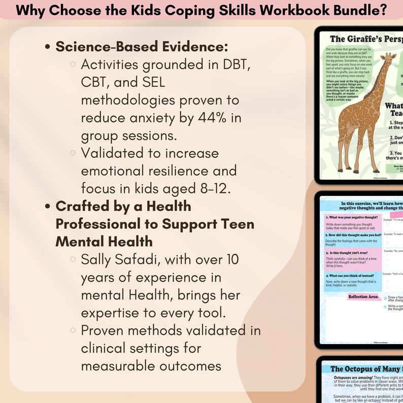 Coping Skills Workbook: Emotional Regulation, DBT, Mindfulness (ages 8 ...
