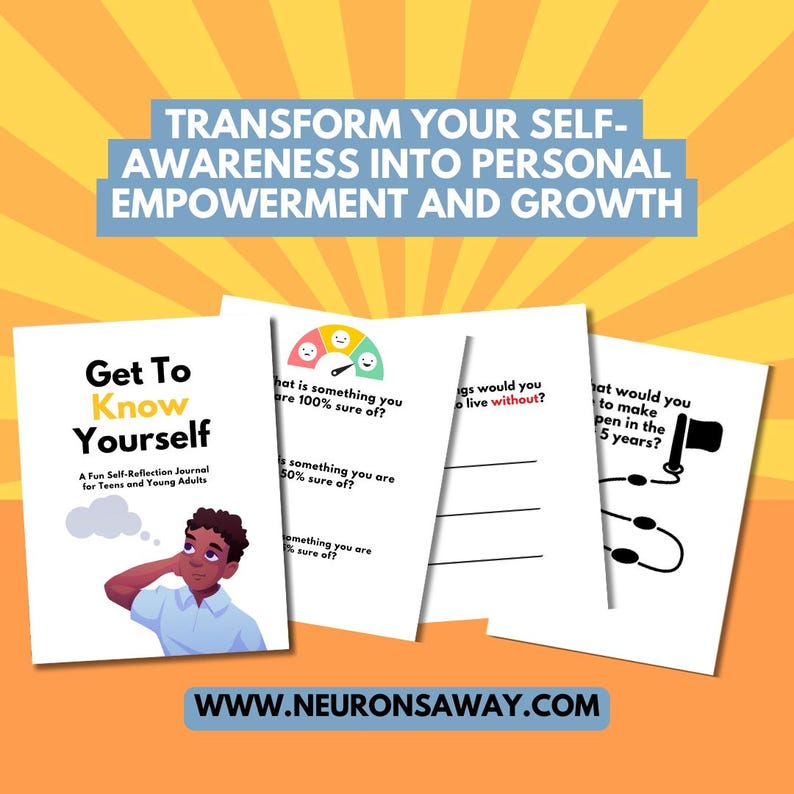 Self-discovery Workbook for Teens & Adults | Improve Emotional ...