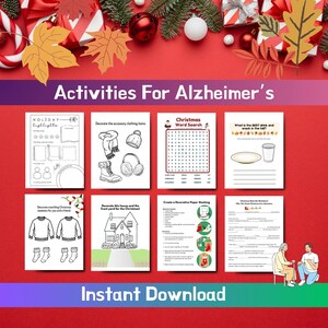 Christmas Brain Games & Holiday Enrichment Workbook for Seniors Table ...