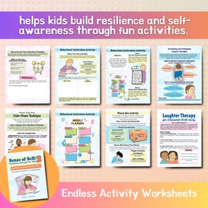 Kids' Emotional Growth Workbook Bundle | Coping Skills & Confidence - Etsy