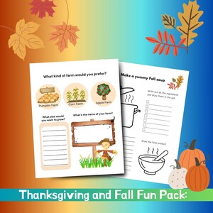 Fall Festivities & Thanksgiving Fun Engaging Activity Booklet for Kids ...