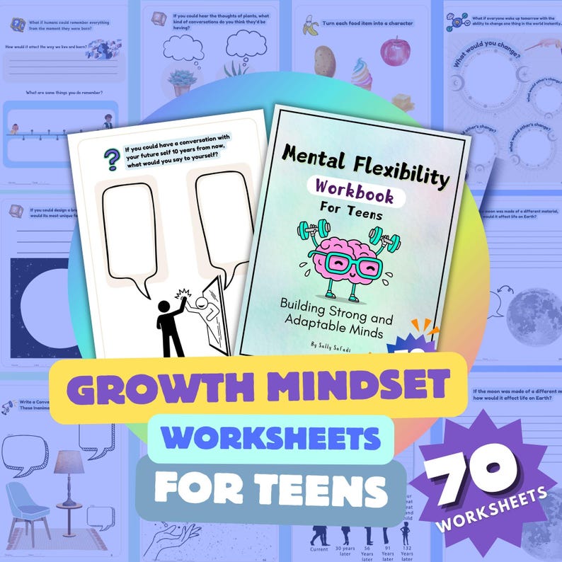 Mental Flexibility Workbook for Teens, CBT/DBT Coping Skills (digital ...