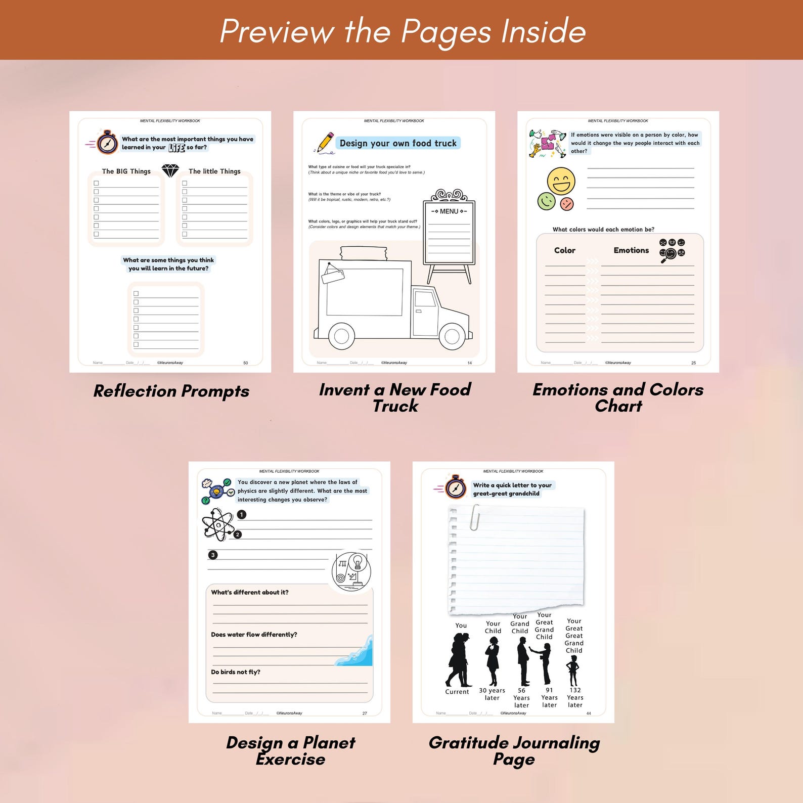 Mental Flexibility Workbook for Teens SEL, Teen Anxiety, Teen Therapy ...