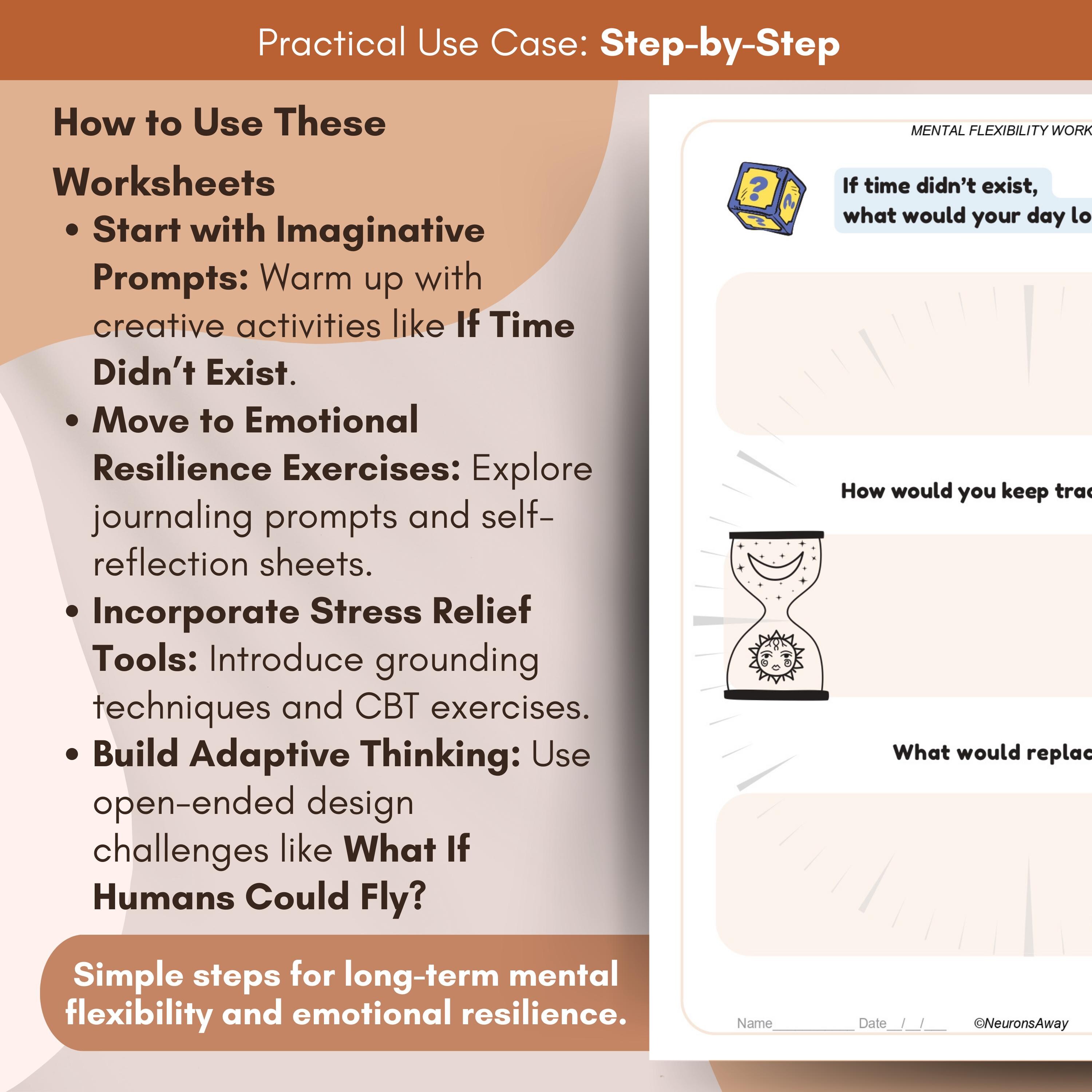 Mental Flexibility Workbook for Teens SEL, Teen Anxiety, Teen Therapy ...