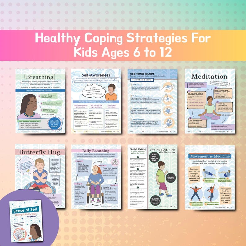 Kids' Emotional Growth Workbook Bundle | Coping Skills & Confidence - Etsy