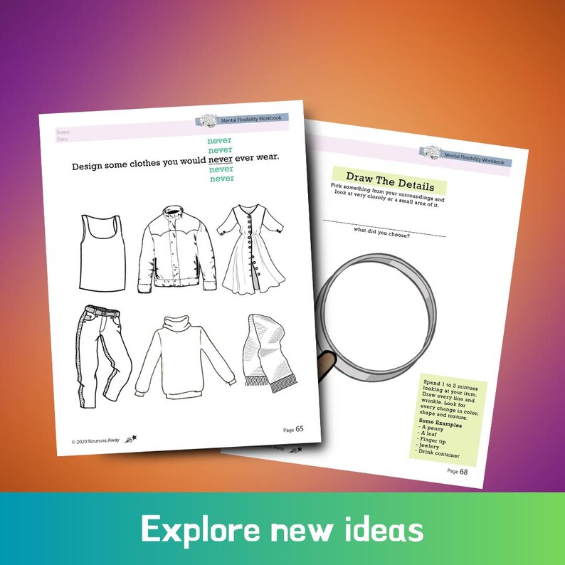 Mental Flexibility Kids Worksheets Elementary Age Activates Cognitive ...