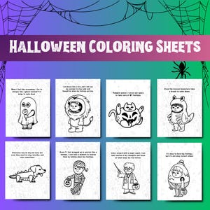 DBT & CBT Coloring Pages Halloween Themed Coloring Sheets for Kids ...