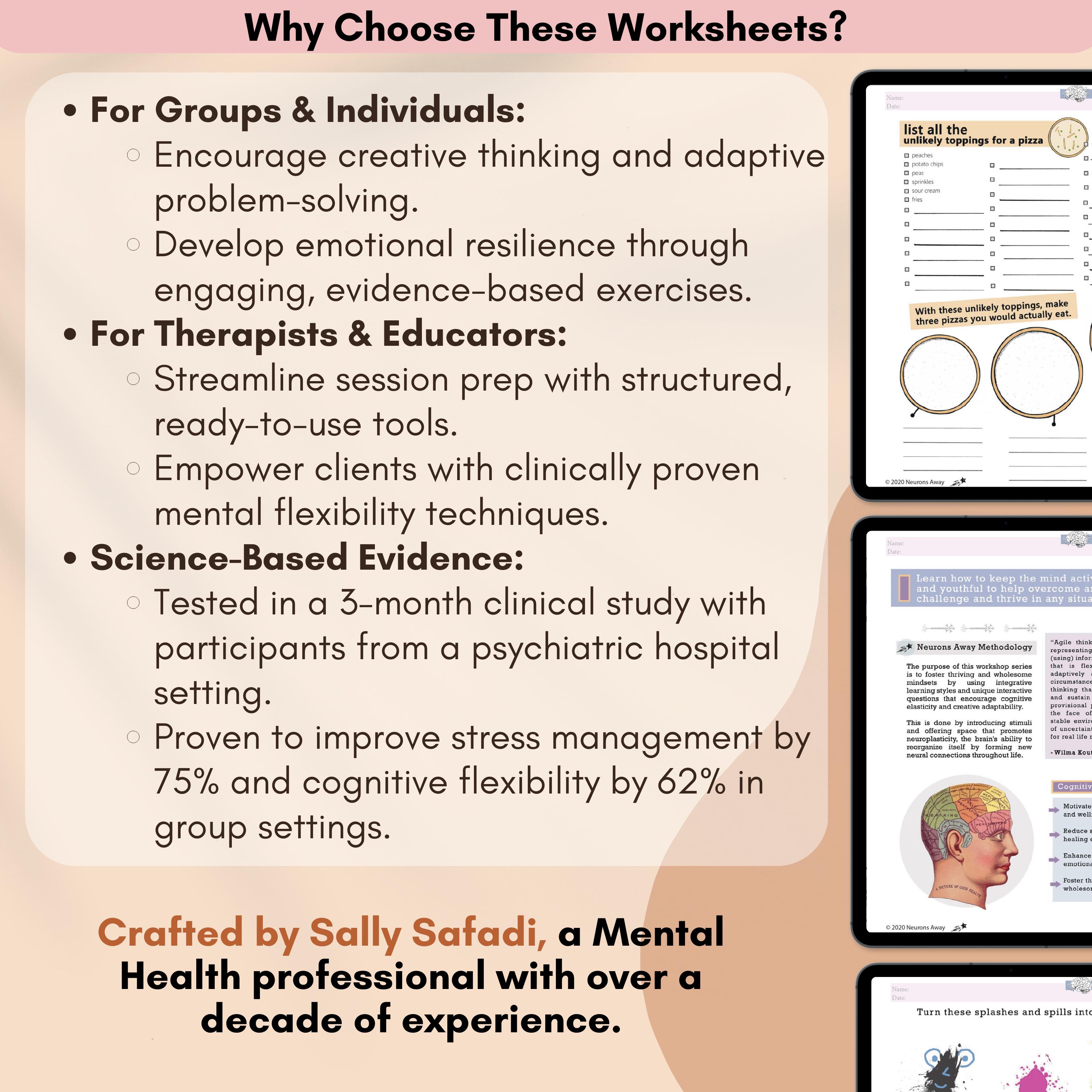 CBT & DBT Worksheets Bundle Teens | Teen Mental Health Workbook |teen ...