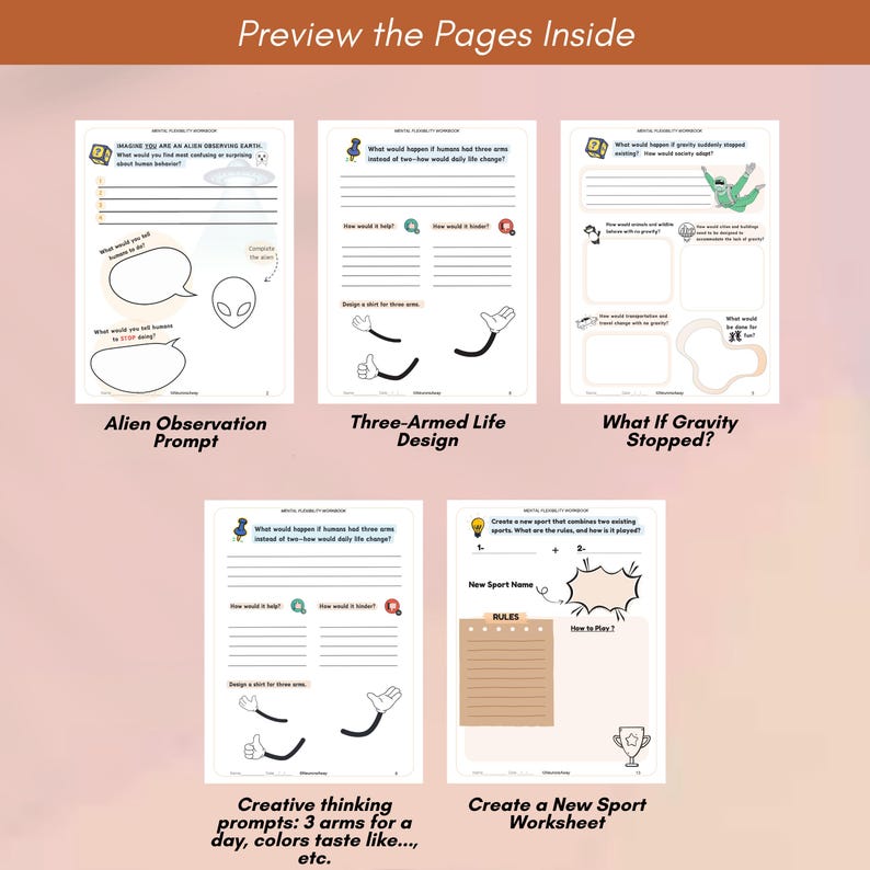 Mental Flexibility Workbook for Teens SEL, Teen Anxiety, Teen Therapy ...