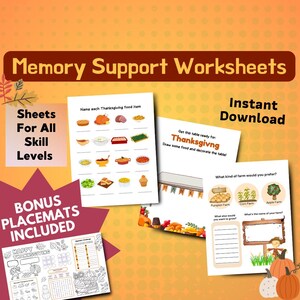 Seasonal 3-in-1 Senior Care Workbook Bundle | Cognitive Stimulation ...