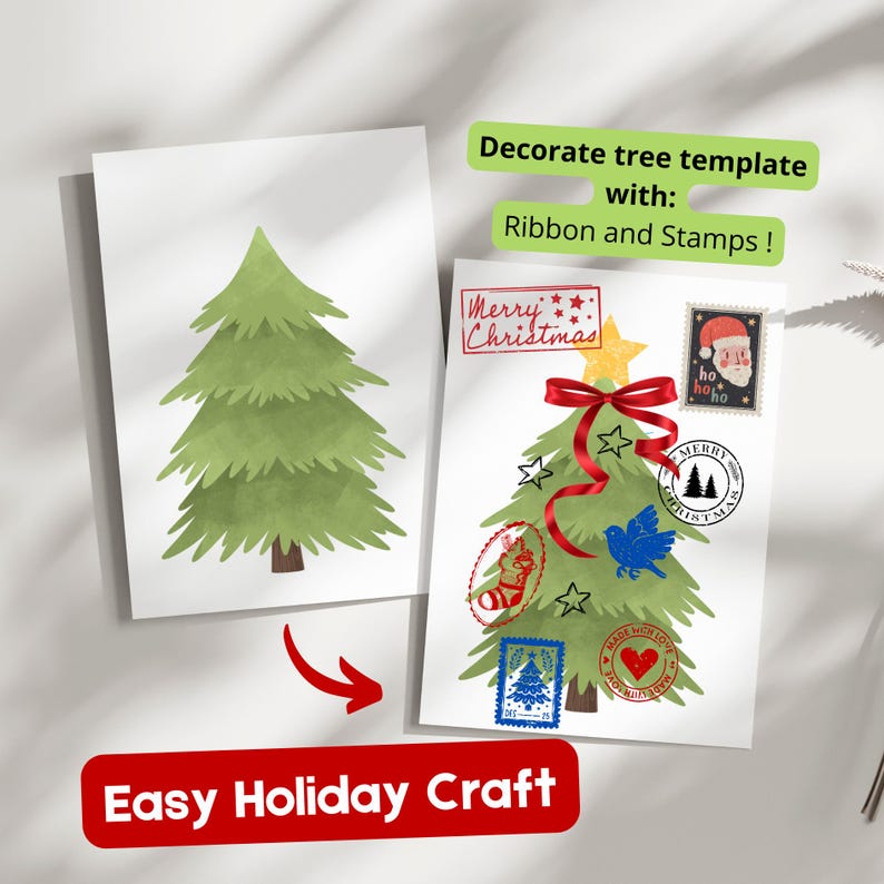 DIY Printable Tree Activity for Seniors Fun Craft for Nursing Home ...