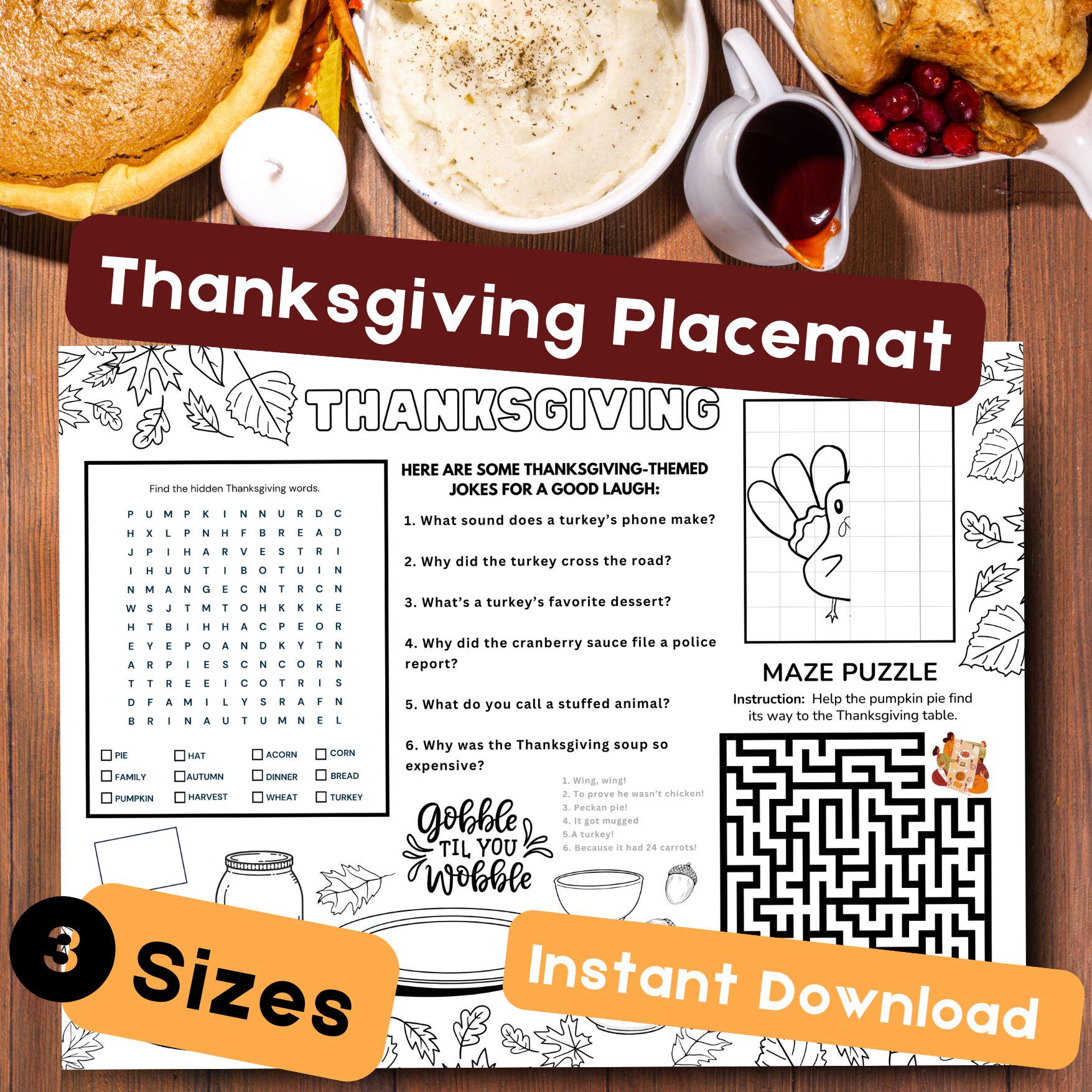Thanksgiving Dementia Worksheets for Senior Adult Fall Activities ...