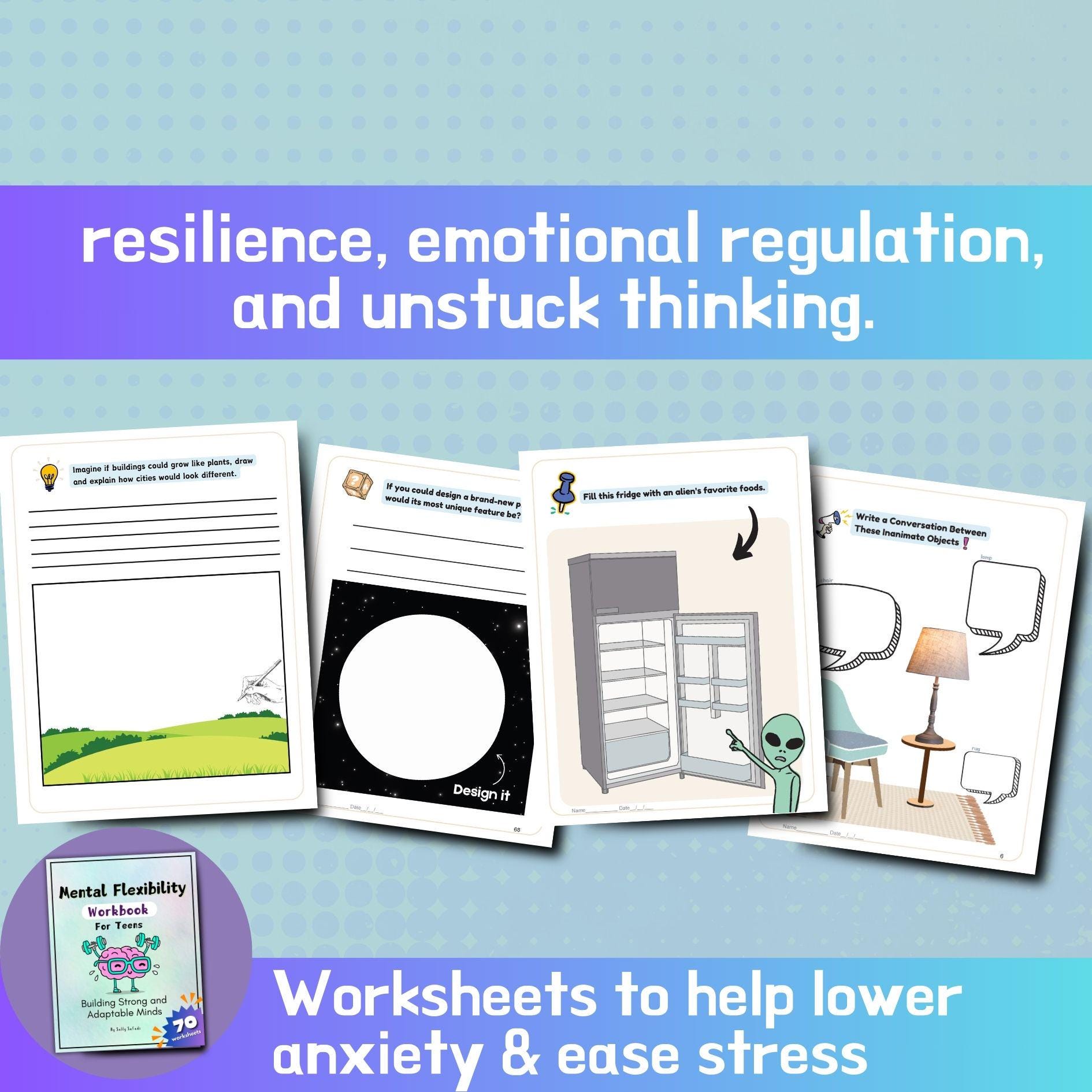 Teen Mental Health Workbook Bundle: Flexibility, Coping Skills - Etsy