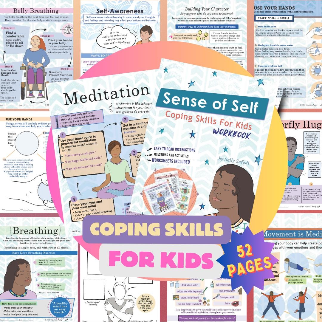 Coping Skills for Kids: DBT for Kids Workbook, Anger Management, Stress ...