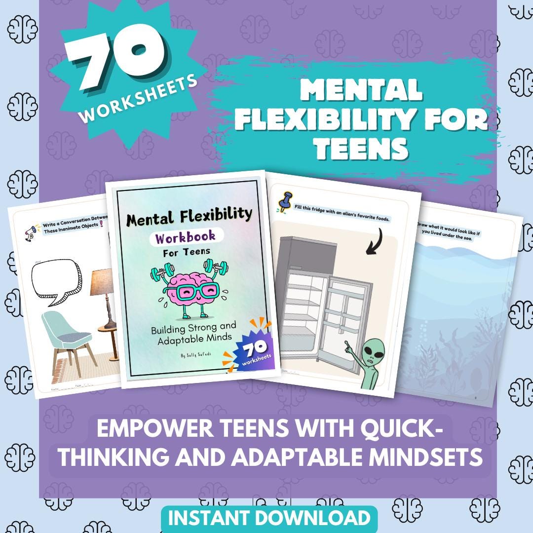 Mental Flexibility Workbook for Teens | Emphasizes Mental Agility and ...