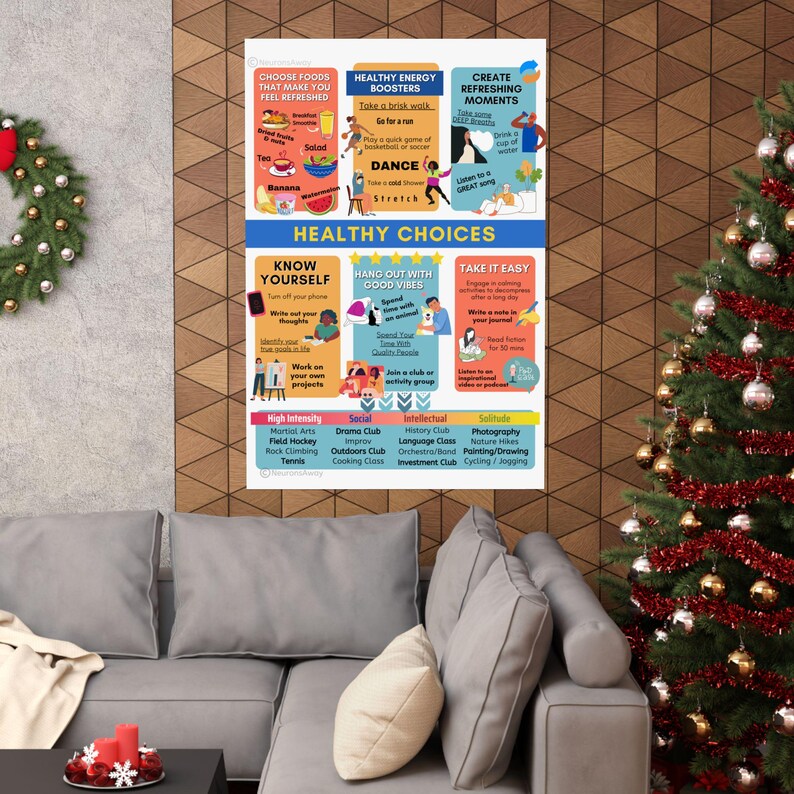 Making Healthy Choices Poster for Kids Smart Choices for Teens Student ...