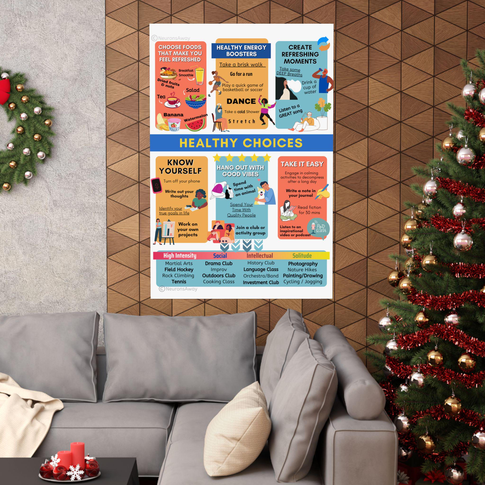 Making Healthy Choices Poster for Kids Smart Choices for Teens Student ...