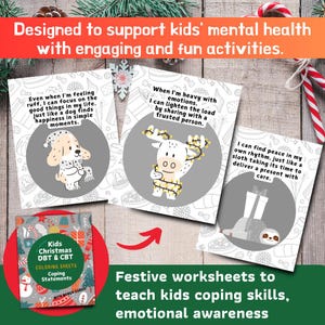 Halloween Christmas DBT CBT Coloring Pages | Kids Mental Health ...